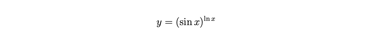 Solved y = (sin x) Inx | Chegg.com