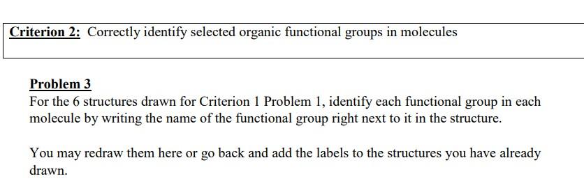 Solved Please help with Criterion 2, problem 3. It is based | Chegg.com