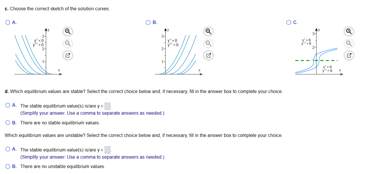 Solved Given y′=3y,y>0, complete parts a through d below. a. | Chegg.com