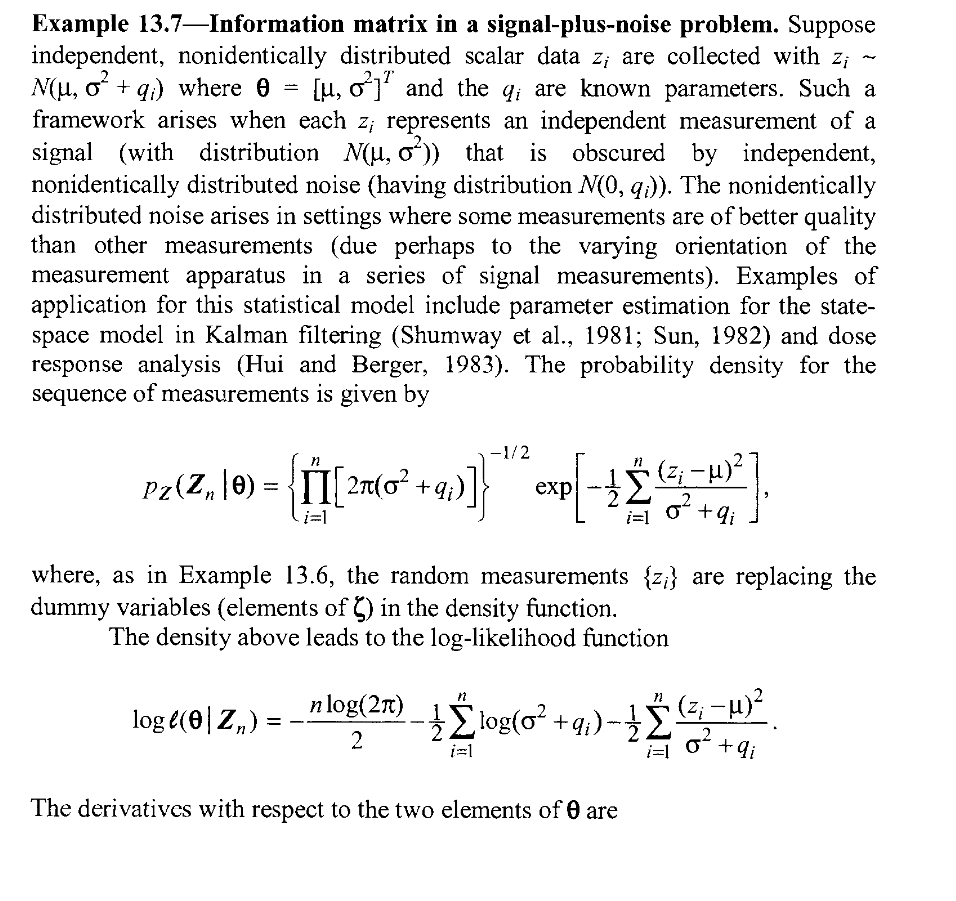 Solved 3.10 For the special case of the signal-plus-noise | Chegg.com