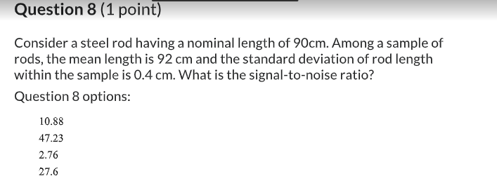 Solved Question 8 (1 ﻿point)Consider a steel rod having a | Chegg.com