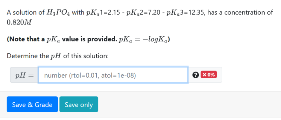 Solved A solution of H3PO4 with pK,1=2.15 - PK22=7.20 - | Chegg.com