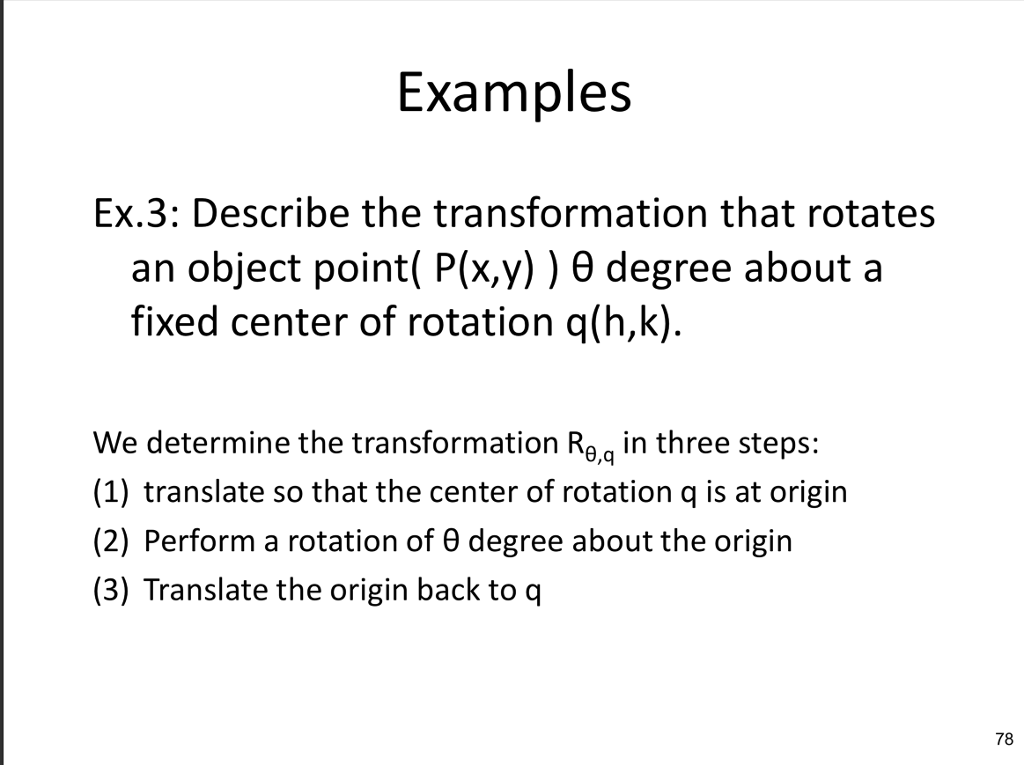 Solved Examples Ex.3: Describe the transformation that | Chegg.com
