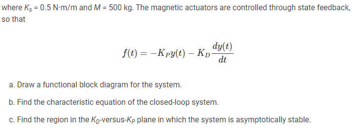 Solved 5-17. The payload of a space-shuttle-pointing control | Chegg.com