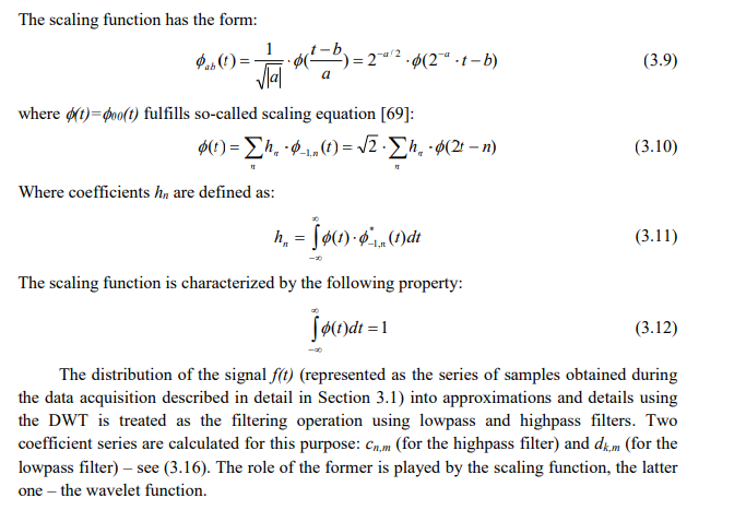 Solved -02 The scaling function has the form: 1 ..O)= Ta | Chegg.com