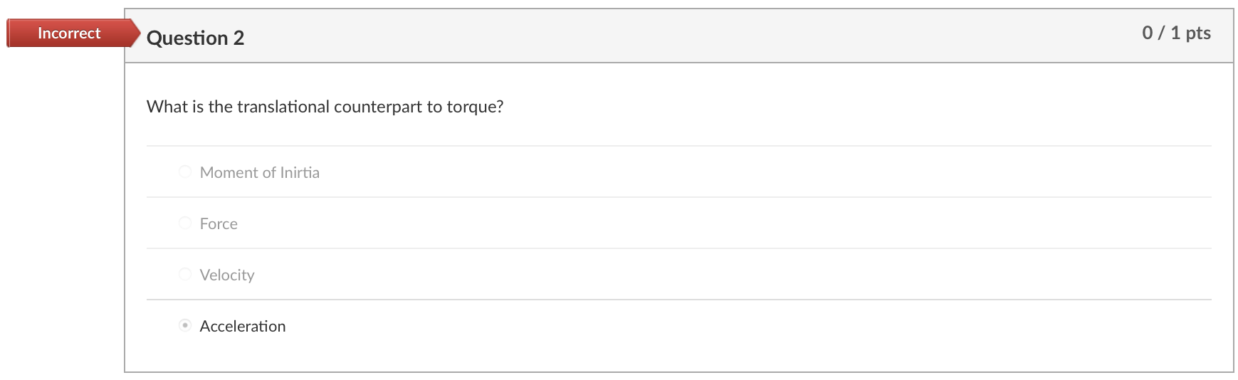 Solved What is the translational counterpart to torque? | Chegg.com