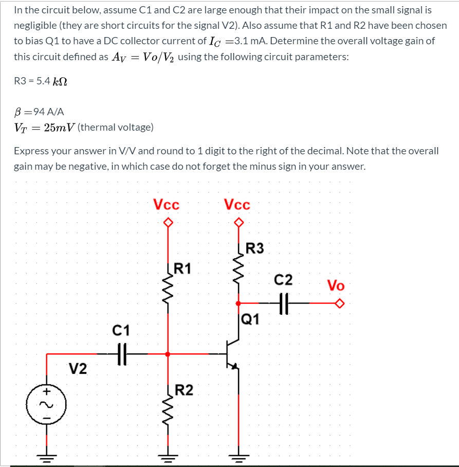 Solved In the circuit below, assume C1 and C2 are large | Chegg.com