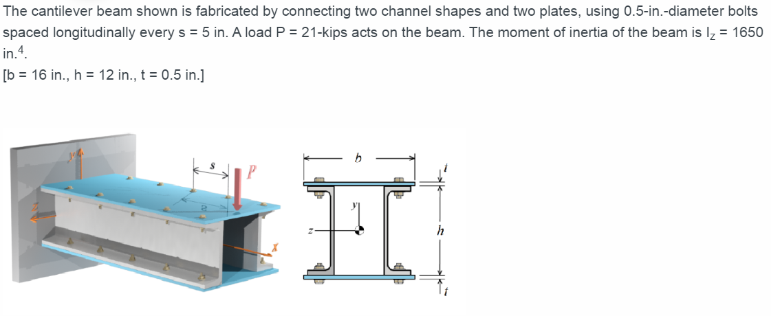 Solved 1) Find the first moment of area (Q) that is needed | Chegg.com