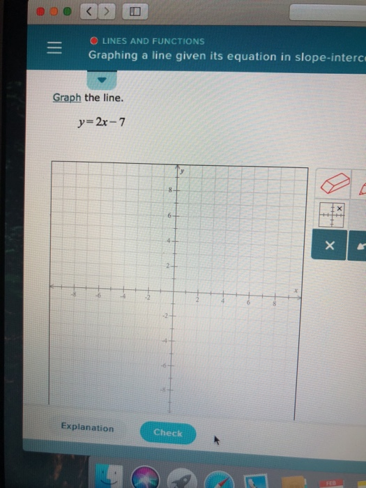 Solved LINES AND FUNCTIONS Graphing a line given its | Chegg.com