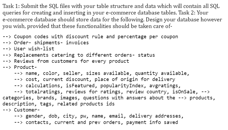 Solved Project-1 :- Create Entity Relationship diagram for | Chegg.com