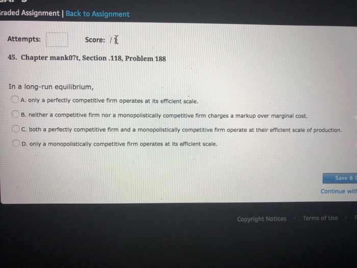 Solved raded Assignment Back to Assignment Attempts: Score: | Chegg.com