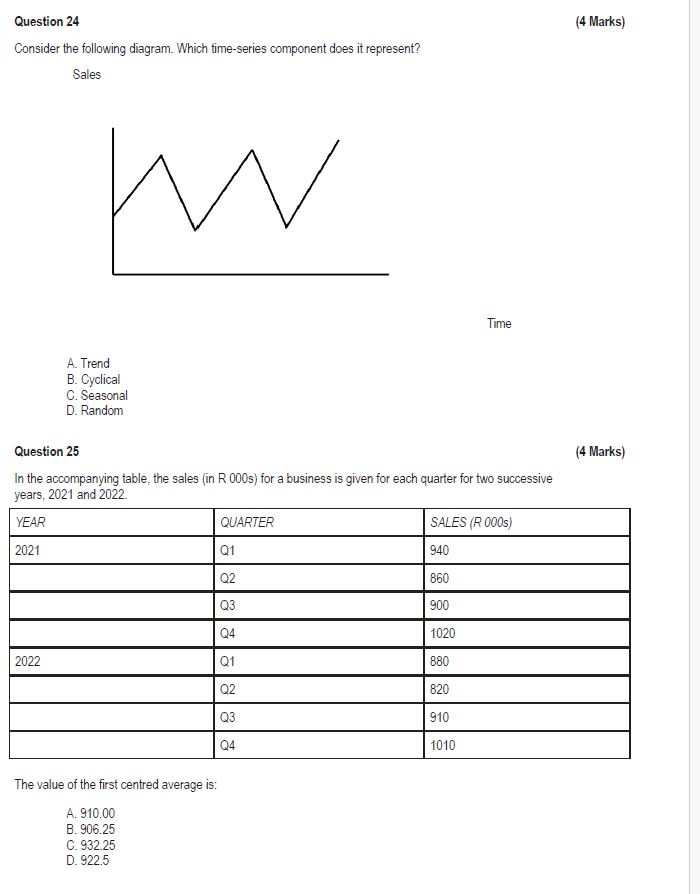 Solved Question 24(4 ﻿Marks)Consider the following diagram. | Chegg.com