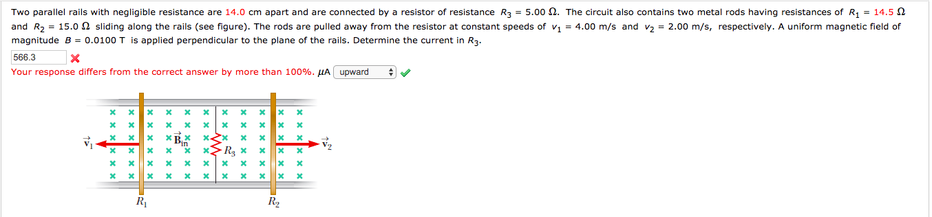 Solved Two parallel rails with negligible resistance are | Chegg.com
