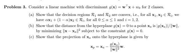 Problem 3. Consider a linear machine with | Chegg.com