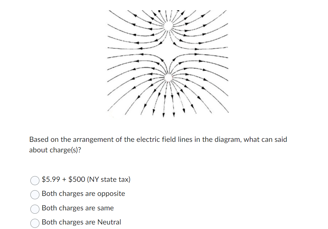 Solved Based on the arrangement of the electric field lines | Chegg.com