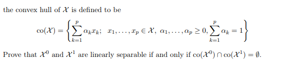 2. Linearly separable datasets. Consider two sets of | Chegg.com