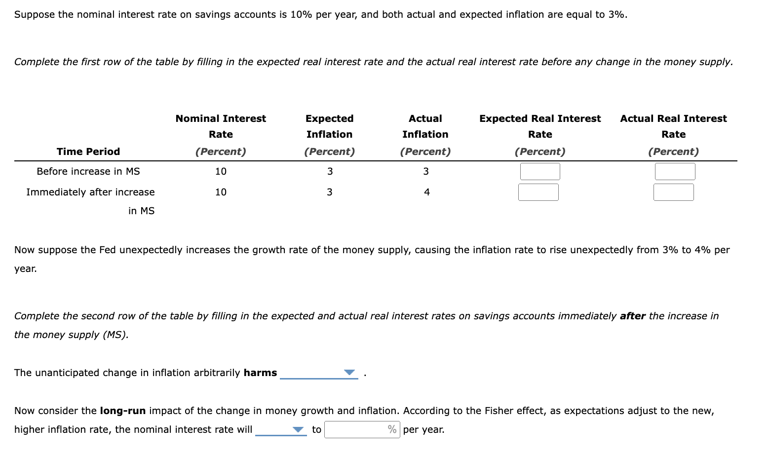 Solved Suppose the nominal interest rate on savings accounts | Chegg.com
