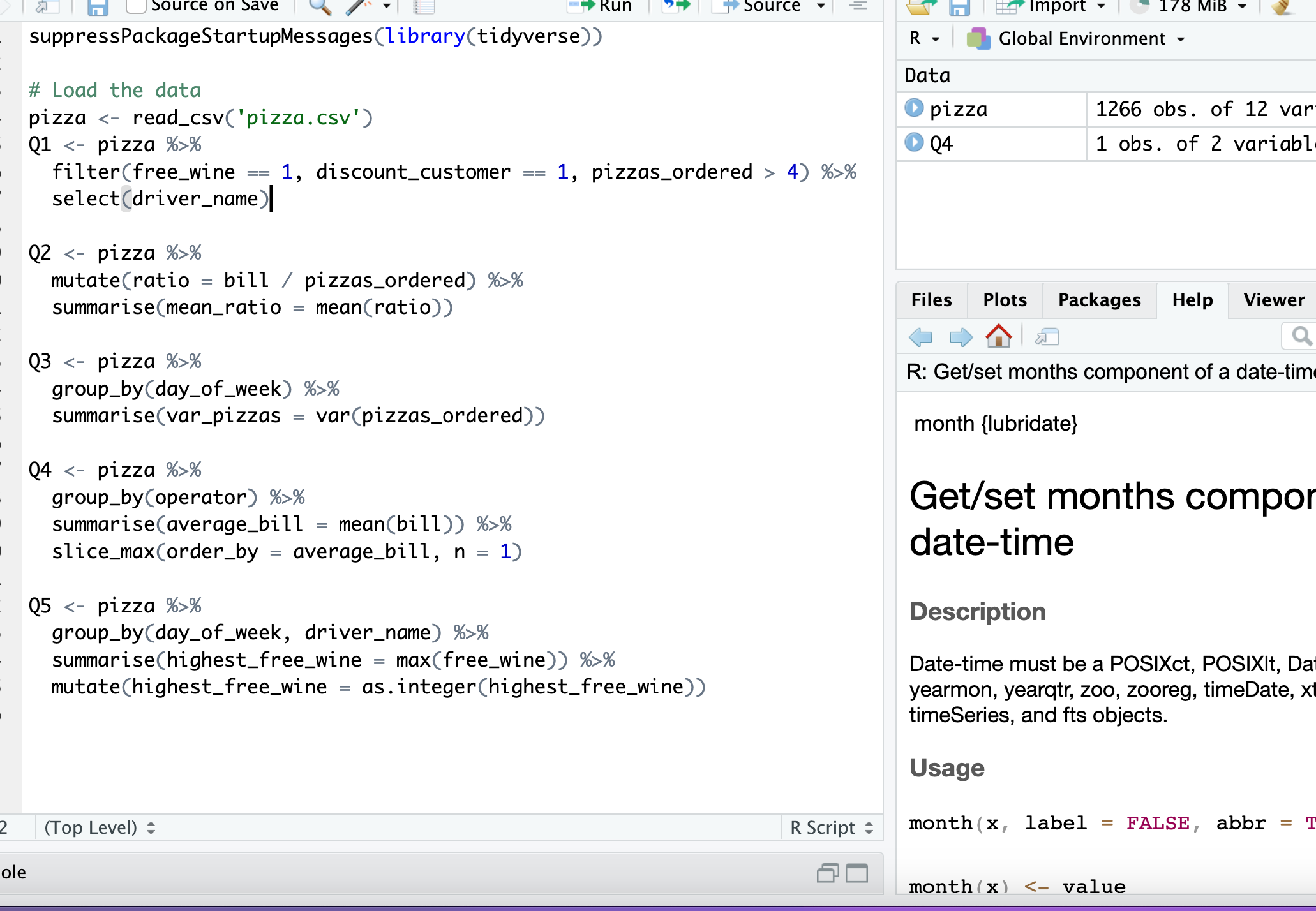 Solved pizza Assignment Description For this assignment, | Chegg.com