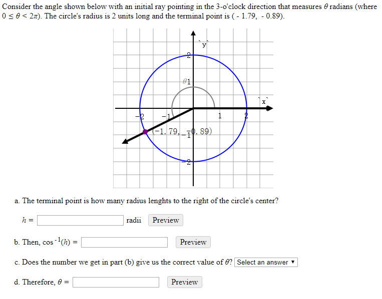 Solved Consider the angle shown below with an initial ray | Chegg.com