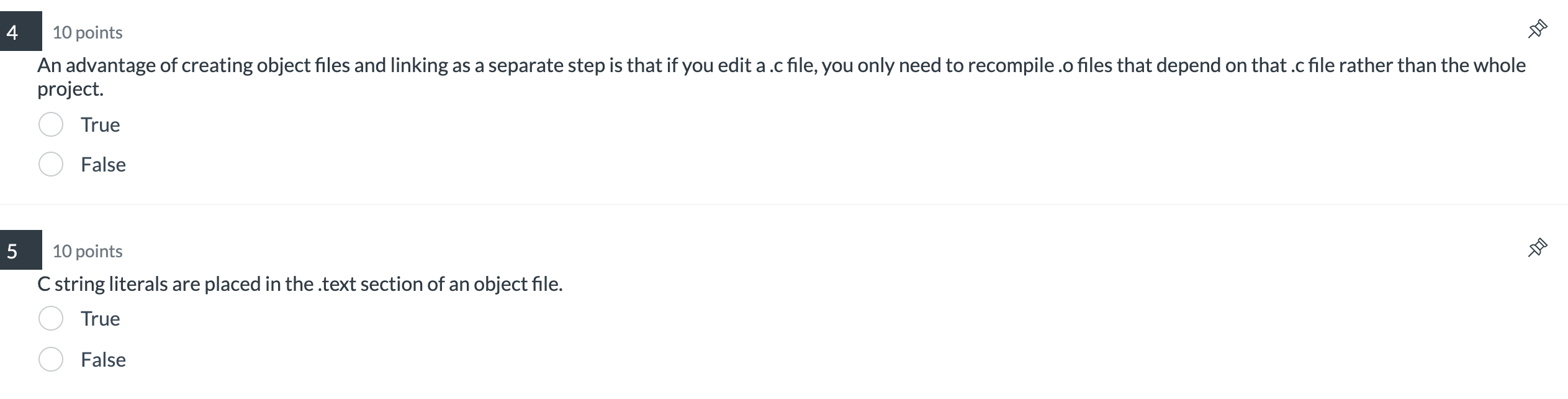 Solved An advantage of creating object files and linking as | Chegg.com