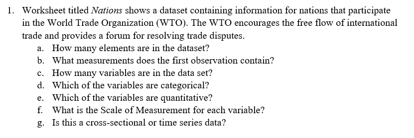 International Organizations Worksheet