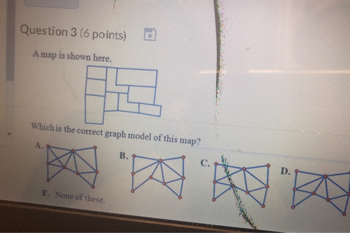 Solved Question 3 (6 points) A map is shown here. Which is | Chegg.com