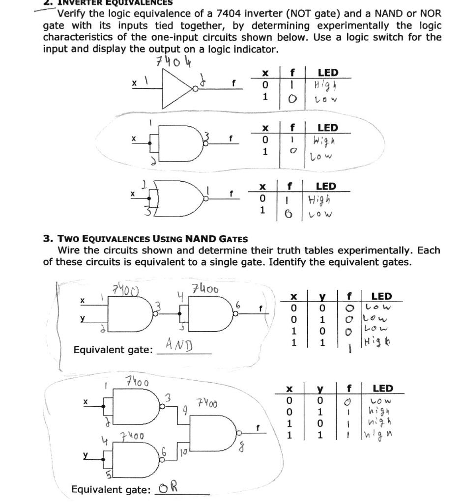 Solved For all gates, write the IC pin numbers alongside the | Chegg.com