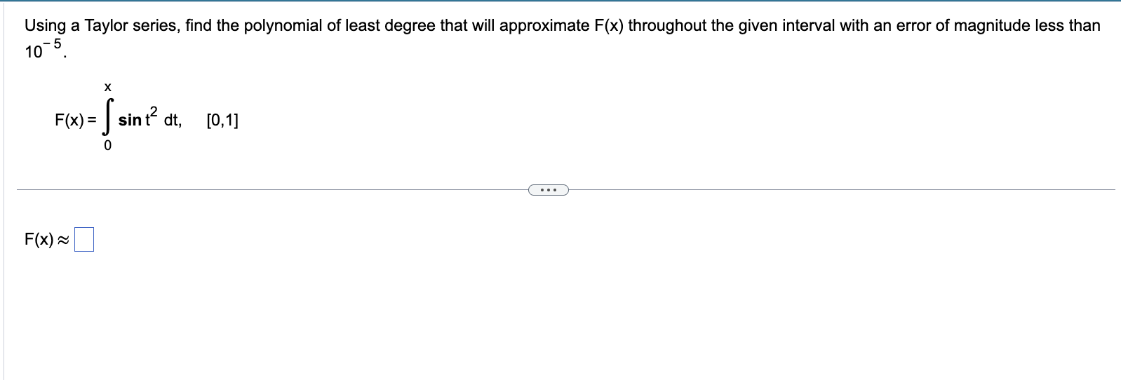 Solved Using a Taylor series, find the polynomial of least | Chegg.com