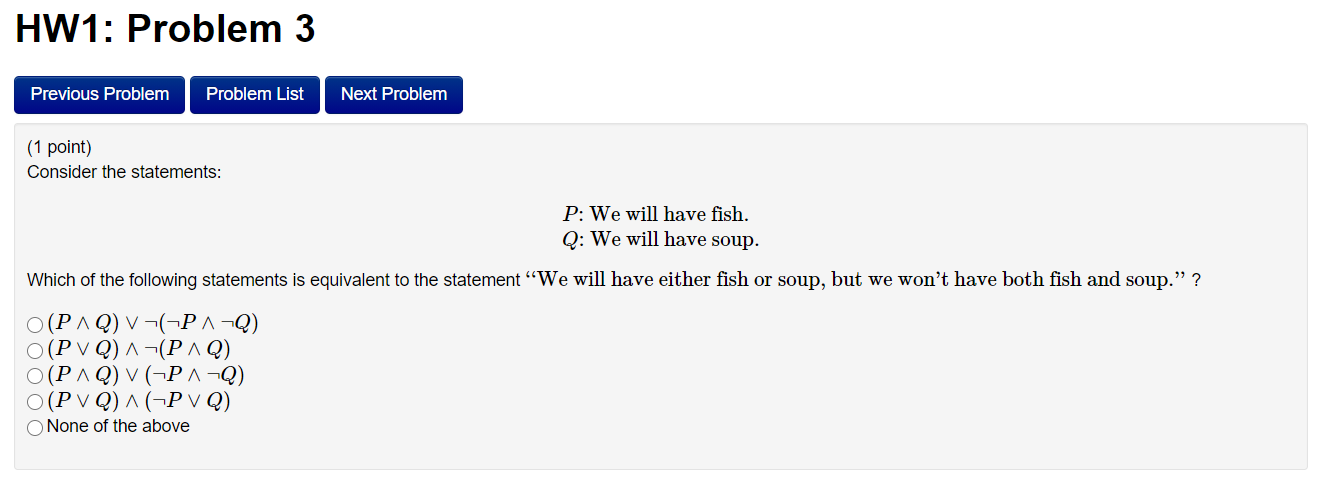 Solved HW1: Problem 3 Previous Problem Problem List Next | Chegg.com