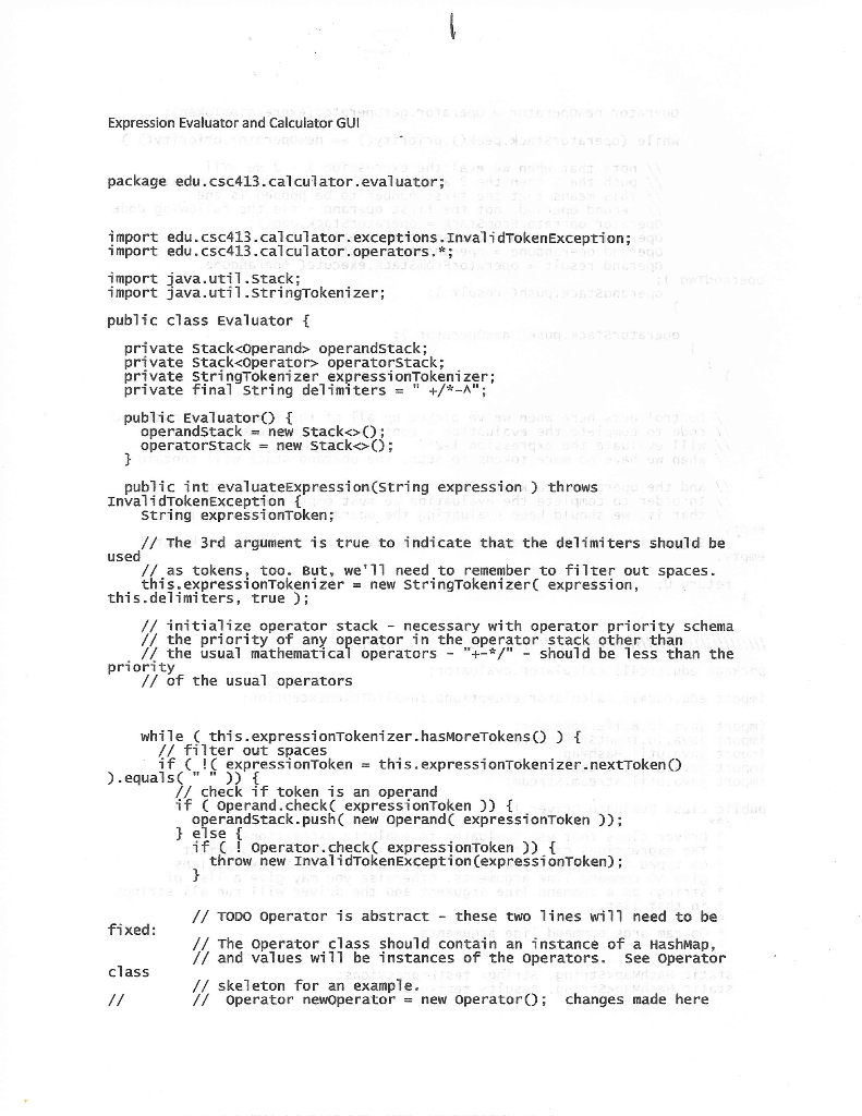 Expression Evaluator and Calculator GUI package | Chegg.com