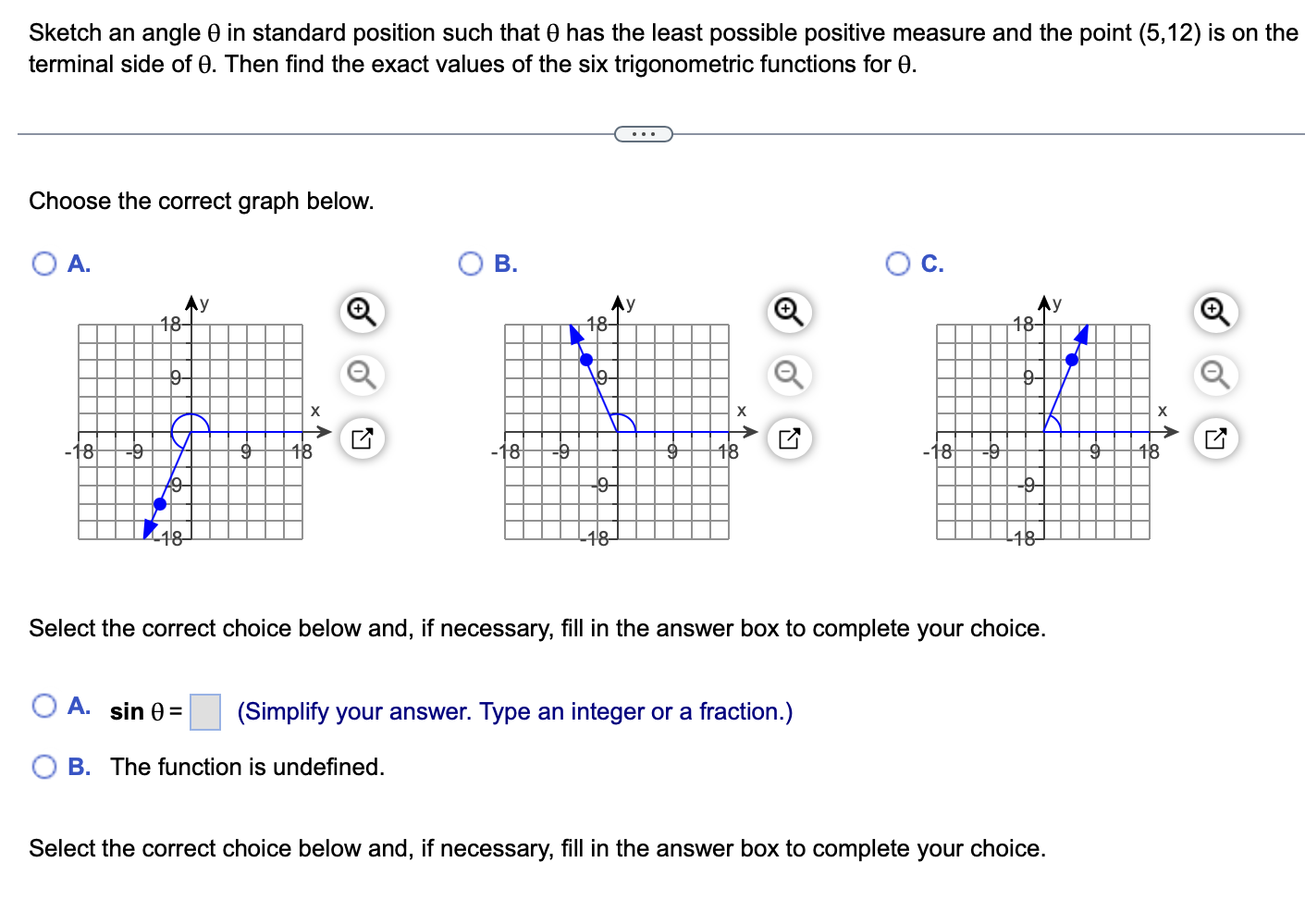 Solved Sketch an angle θ in standard position such that θ | Chegg.com