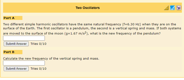 Solved Two different simple harmonic oscillators have the | Chegg.com
