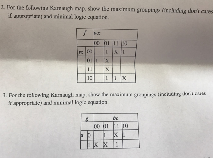 Solved For the following Karnaugh map, show the maximum | Chegg.com