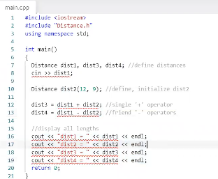 Solved The class Distance is defined below: class Distance | Chegg.com