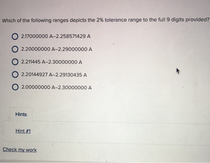 Solved Which of the following ranges depicts the 2% | Chegg.com