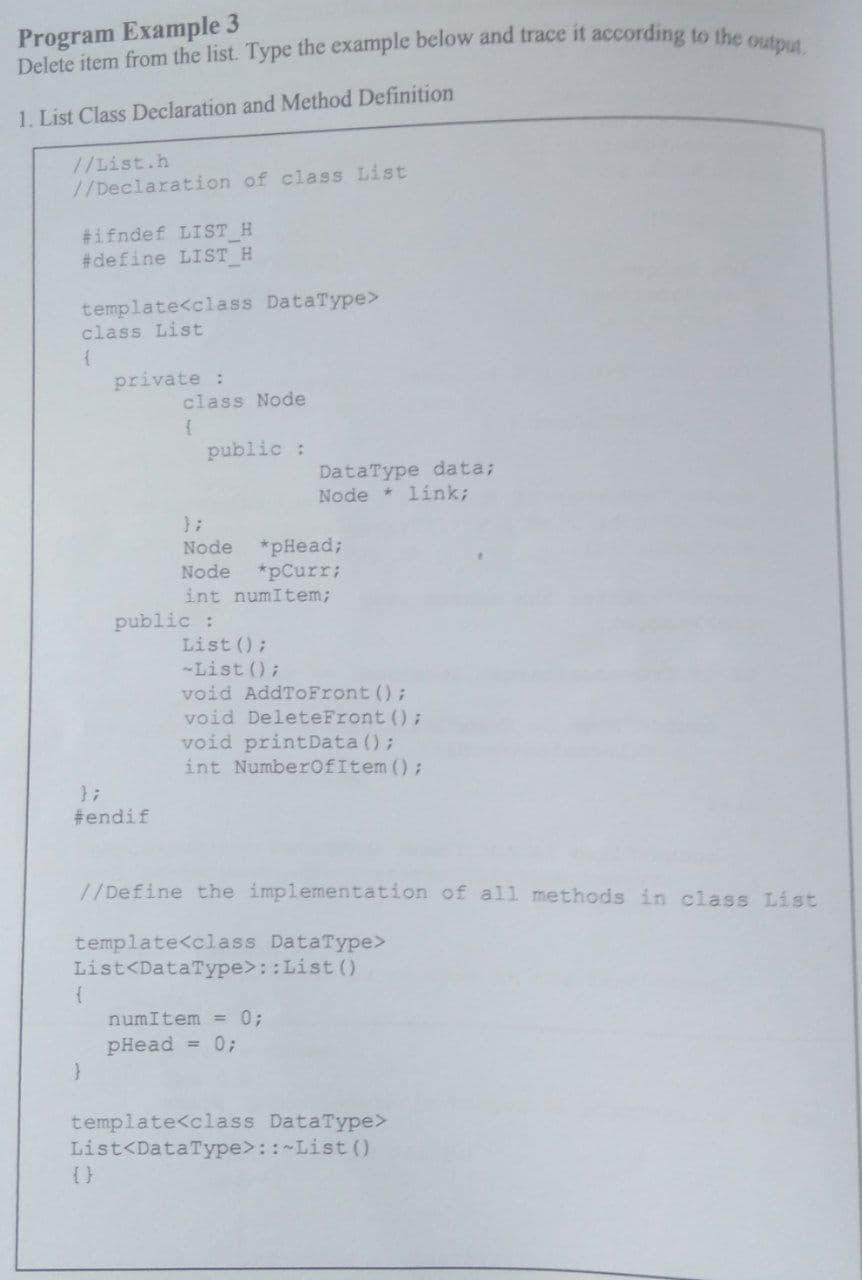Solved 3. Based on the output given below, amend Program | Chegg.com