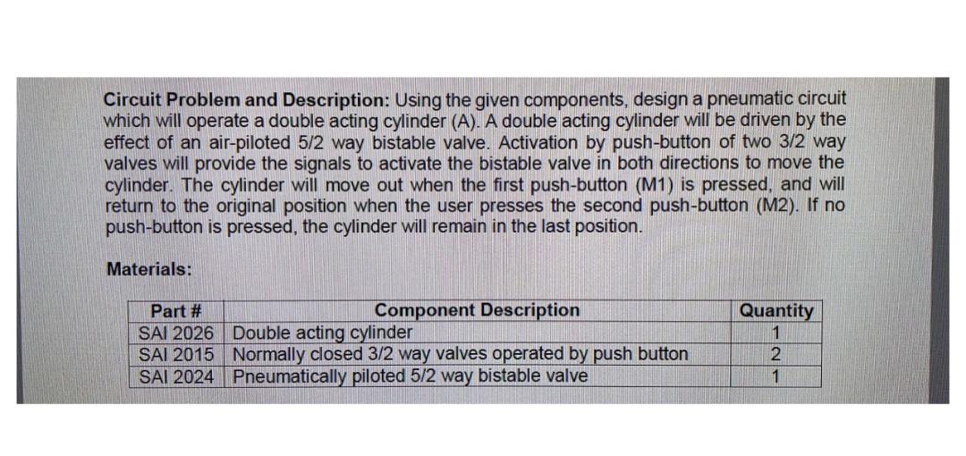 Solved I need circuit and explanation.. and don't copy from | Chegg.com