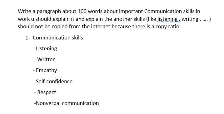 Write a paragraph about 100 words about important | Chegg.com