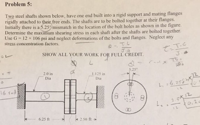 Solved Two steel shafts shown below, have one end built into | Chegg.com