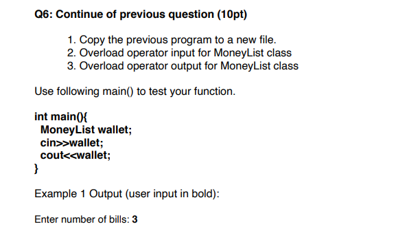 Solved Part I: Inheritance. Q1: Create a class named Money. | Chegg.com