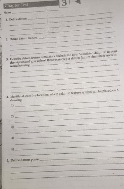 Solved Define datum. ________________________ _2. ﻿Define | Chegg.com
