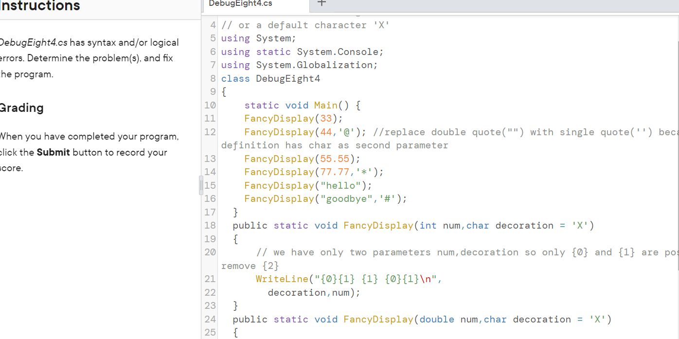 Solved \} Program produces correct output | Chegg.com Solved \} Program produces correct output | Chegg.com