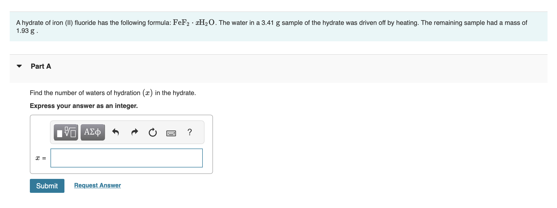 Solved Washing soda is a hydrated ionic compound with the | Chegg.com