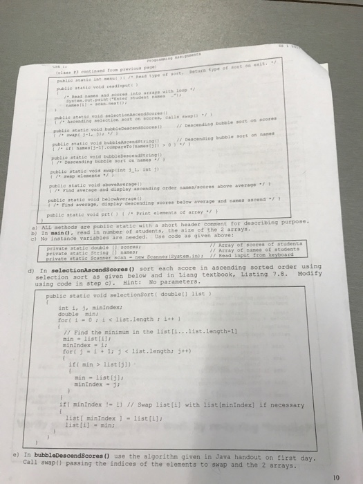 Solved JAVA PROGRAM Help! Please read the direction on each | Chegg.com