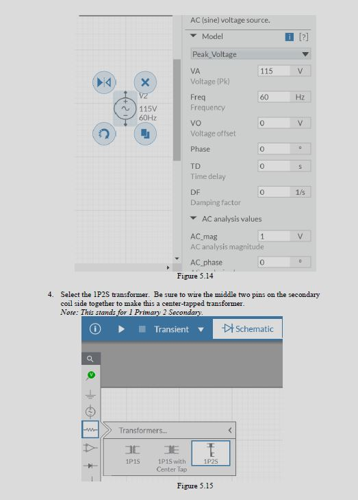 Solved Part II - Simulating a Center-Tapped Transformer | Chegg.com