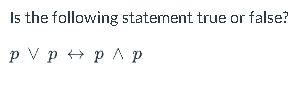 Solved Is the following statement true or false? py pephp | Chegg.com