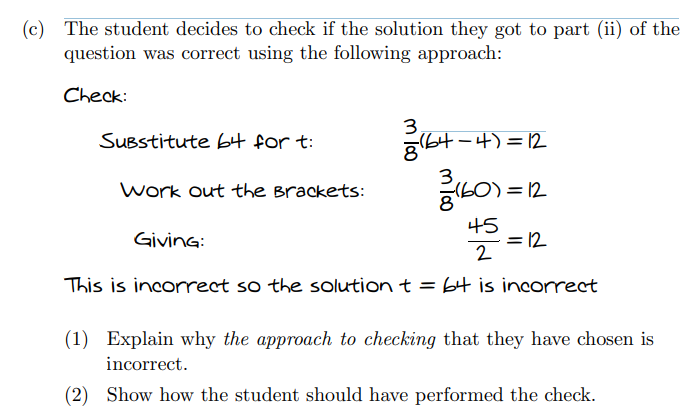 Solved equation to get the result of t Given: 3 8 (t – 4) = | Chegg.com