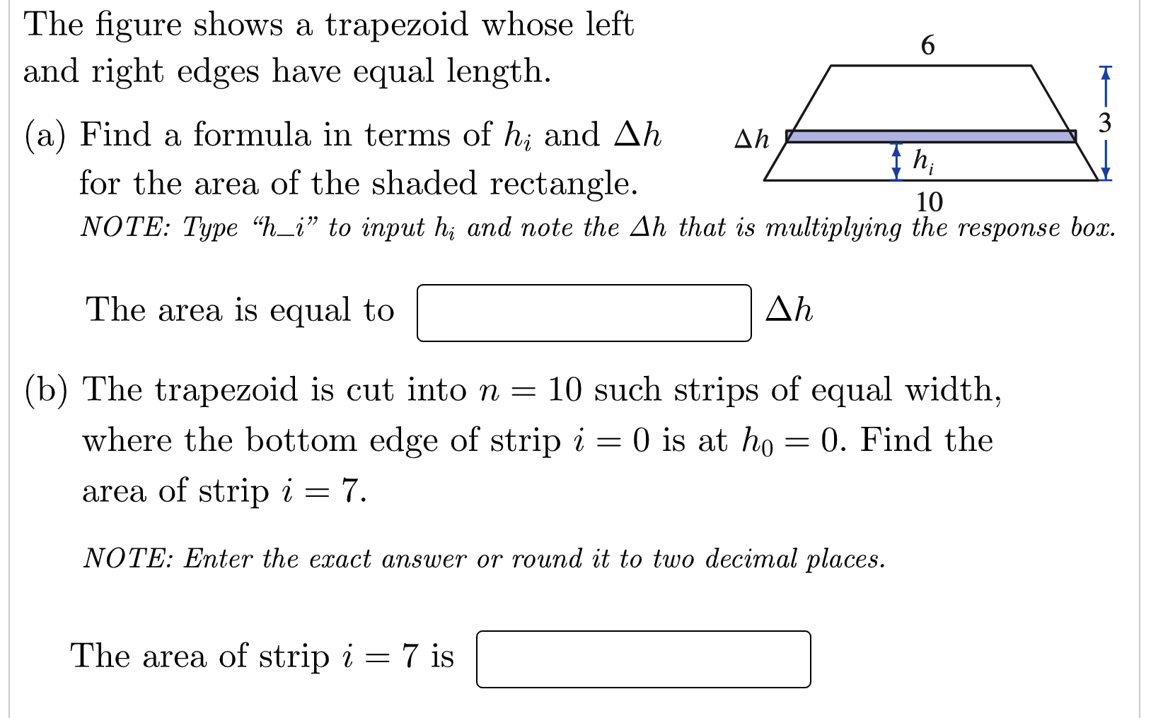 Solved The figure shows a trapezoid whose left and right | Chegg.com