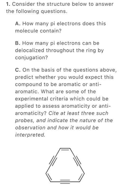 Solved 1. Consider the structure below to answer the | Chegg.com