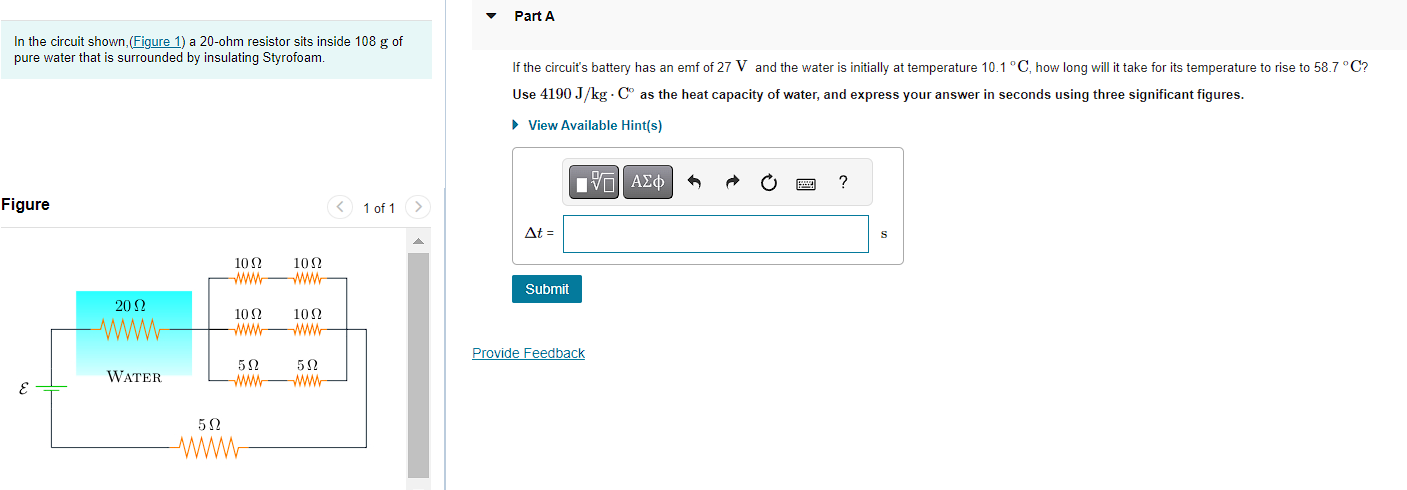 Solved In the circuit shown,(Figure 1) a 20-ohm resistor | Chegg.com